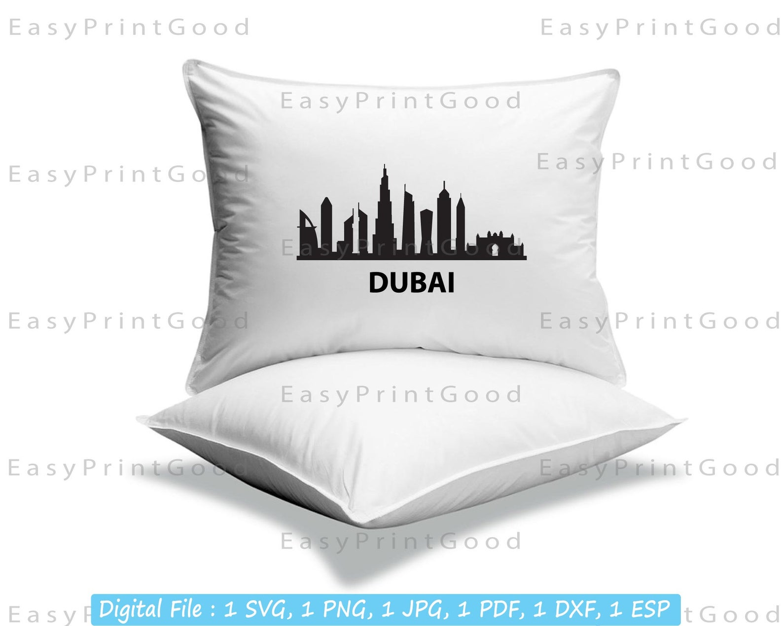 DUBAI UAE Svg Arab Emirates Svg Skyline Cityscape Horizon - Etsy