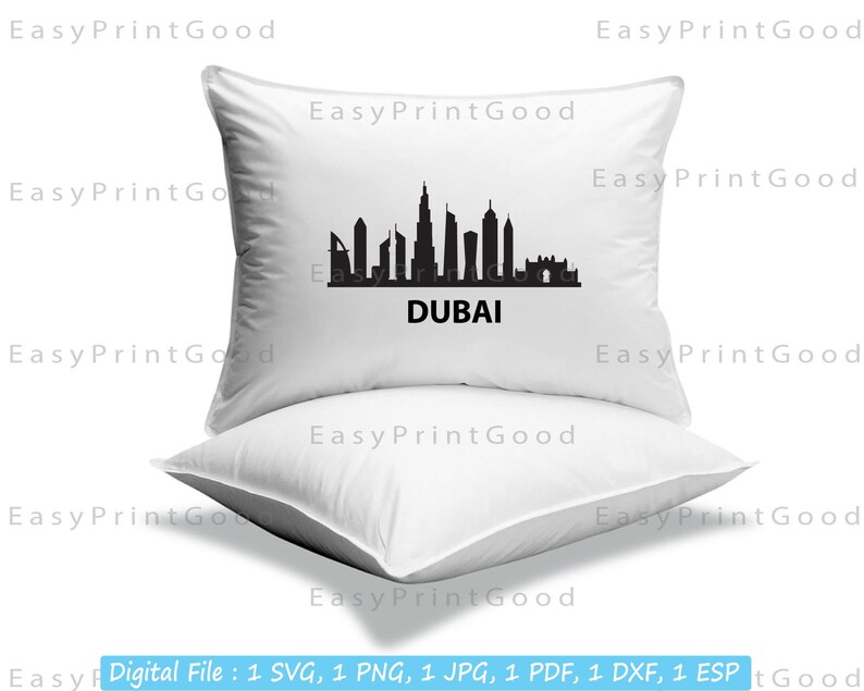 DUBAI UAE Svg Arab Emirates Svg Skyline Cityscape Horizon - Etsy