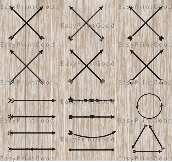 Arrow Svg Arrow Cutting File Arrow Silhouette Arrow File for | Etsy