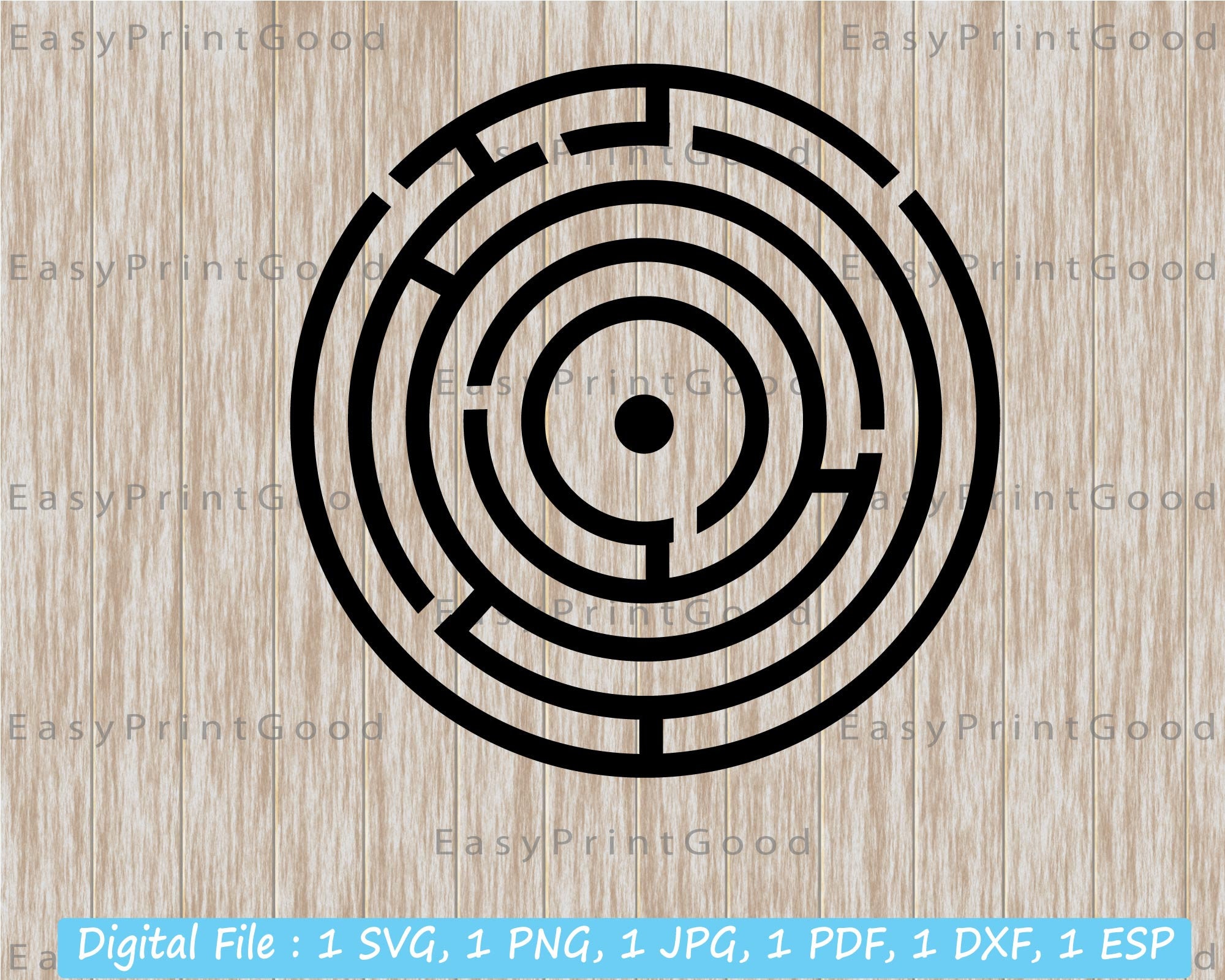 Maze Svg Round Maze Svg Puzzle Clipart Puzzle Svg Simple - Etsy UK