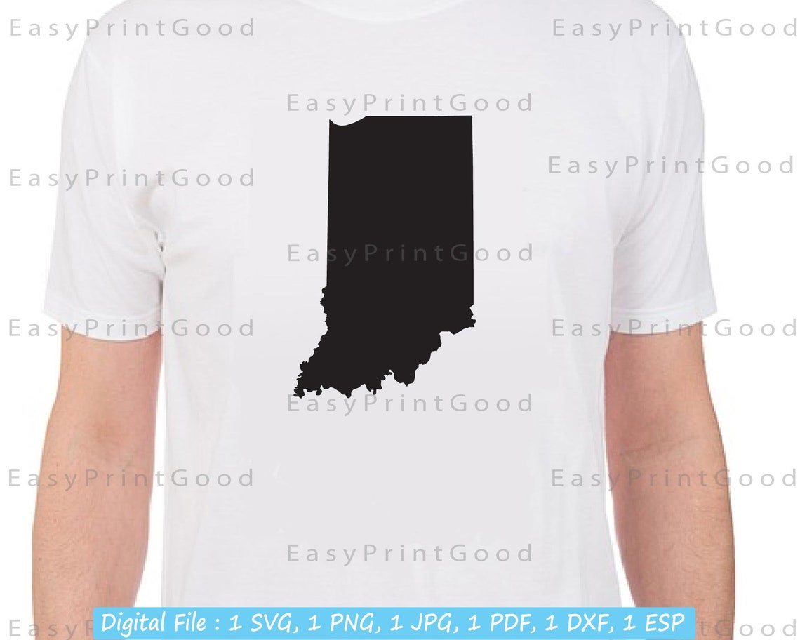 Indiana Svg Bundle 15 Indiana State Svg Indiana Clipart | Etsy