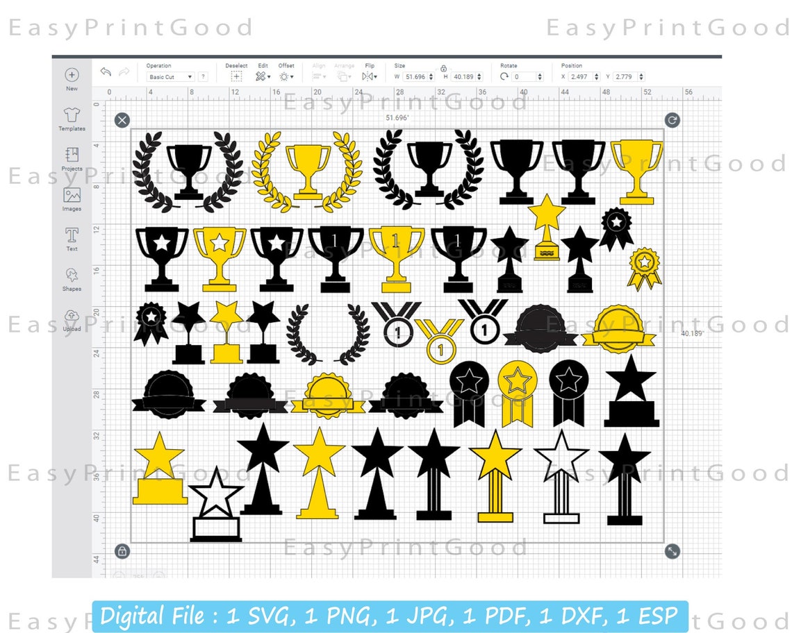 Trophy Award Svg Bundle Trophy Cup Svg Champion Trophy Medal - Etsy Canada