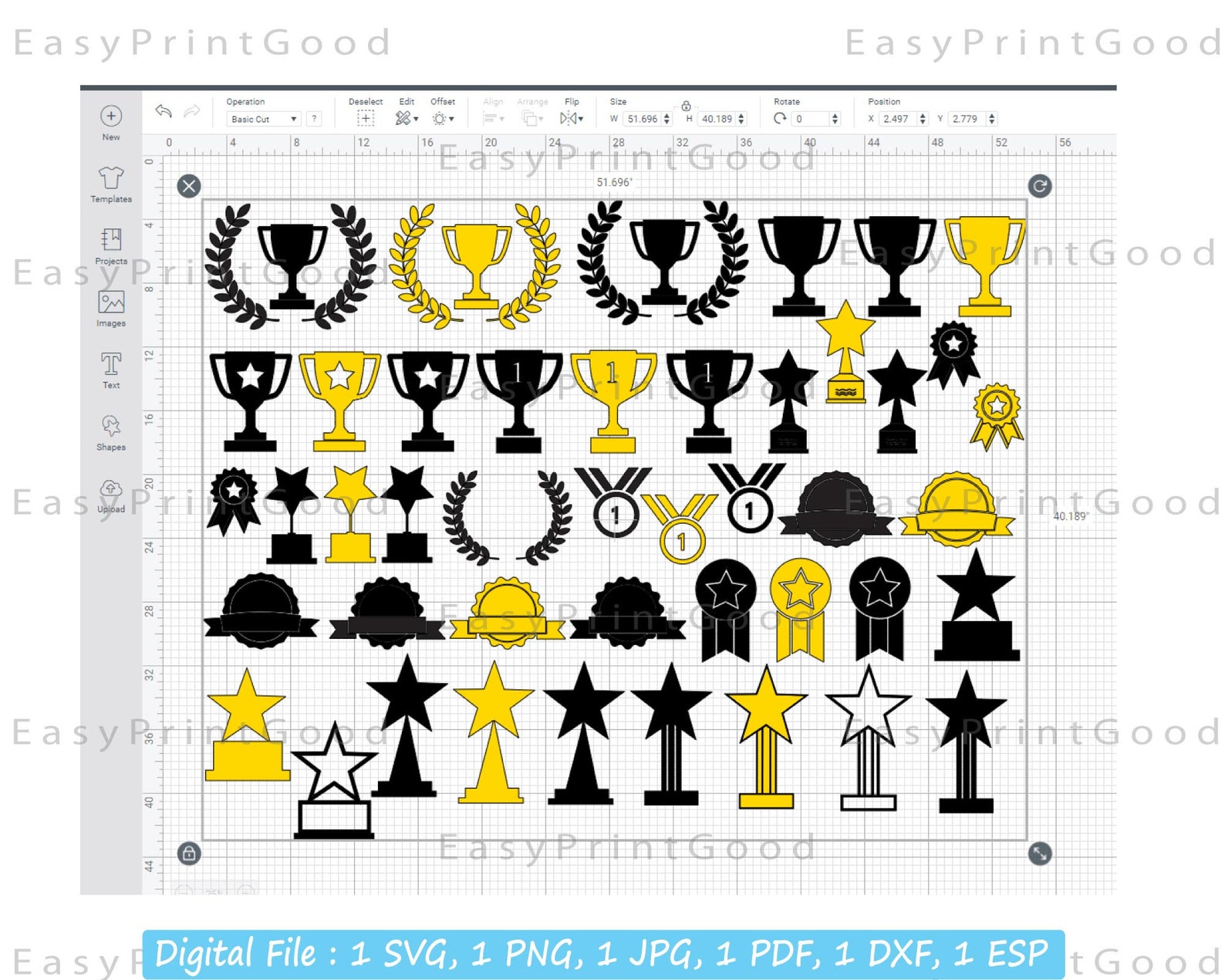 Trophy Award Svg Bundle Trophy Cup Svg Champion Trophy Medal - Etsy Canada