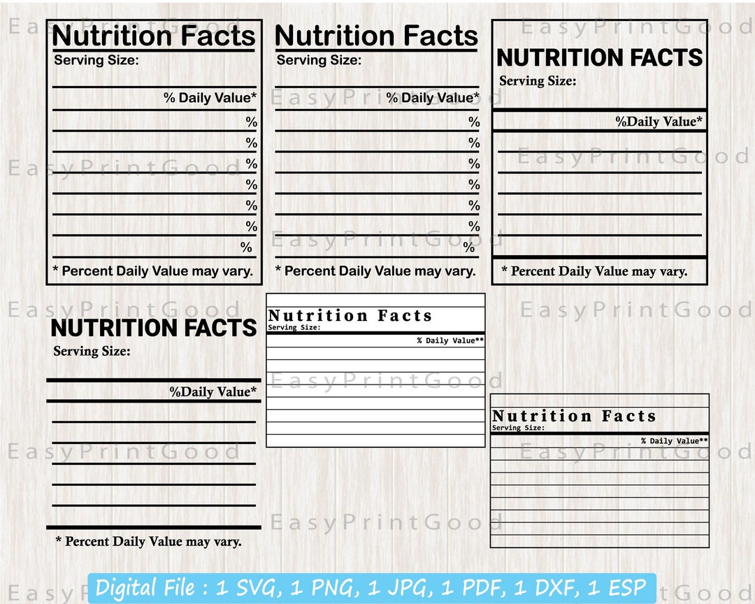 Nutrition Facts Svg, Nutrition, Nutrition Facts Clipart, Nutritional ...