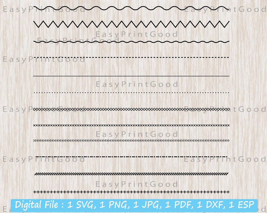 Lines Svg Dotted Lines Svg Basic Line Clipart Dotted Lines Monogram Svg ...