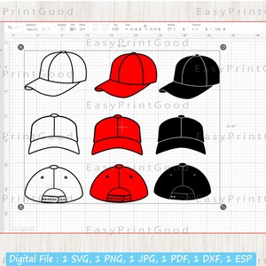 Baseball Cap Svg,baseball Hat Svg, Baseball Cap Clipart, Backwards Cap ...