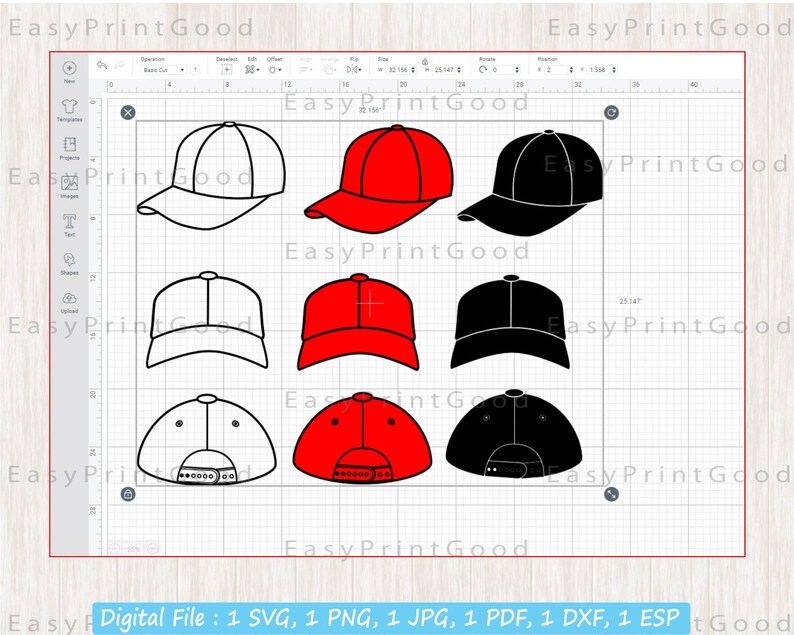 Baseball Cap Svgbaseball Hat Svg Baseball Cap Clipart - Etsy