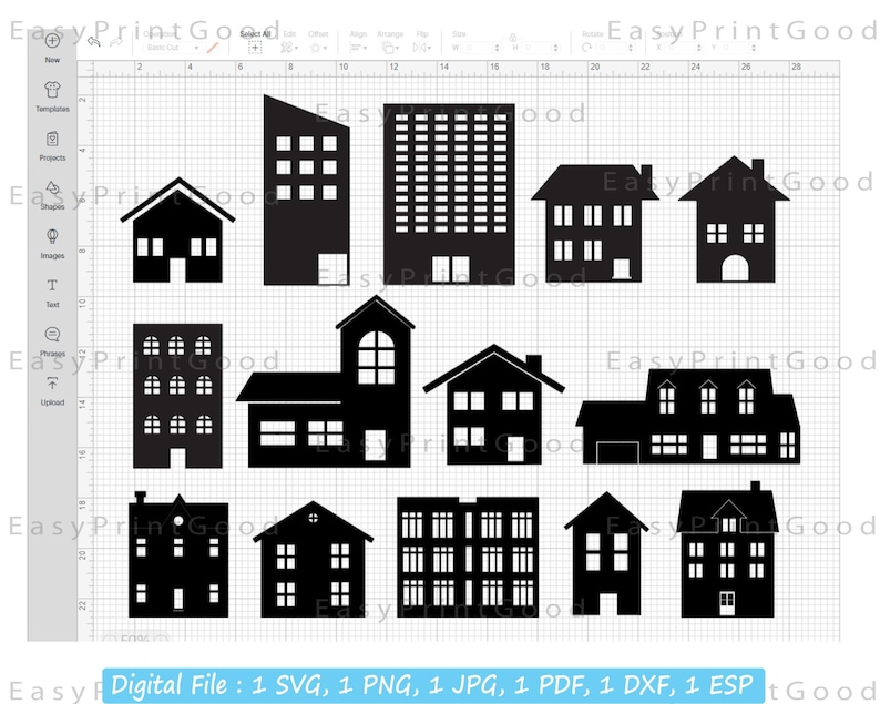 Real Estate Bundle Svg House Svg Building Svg Home Png | Etsy