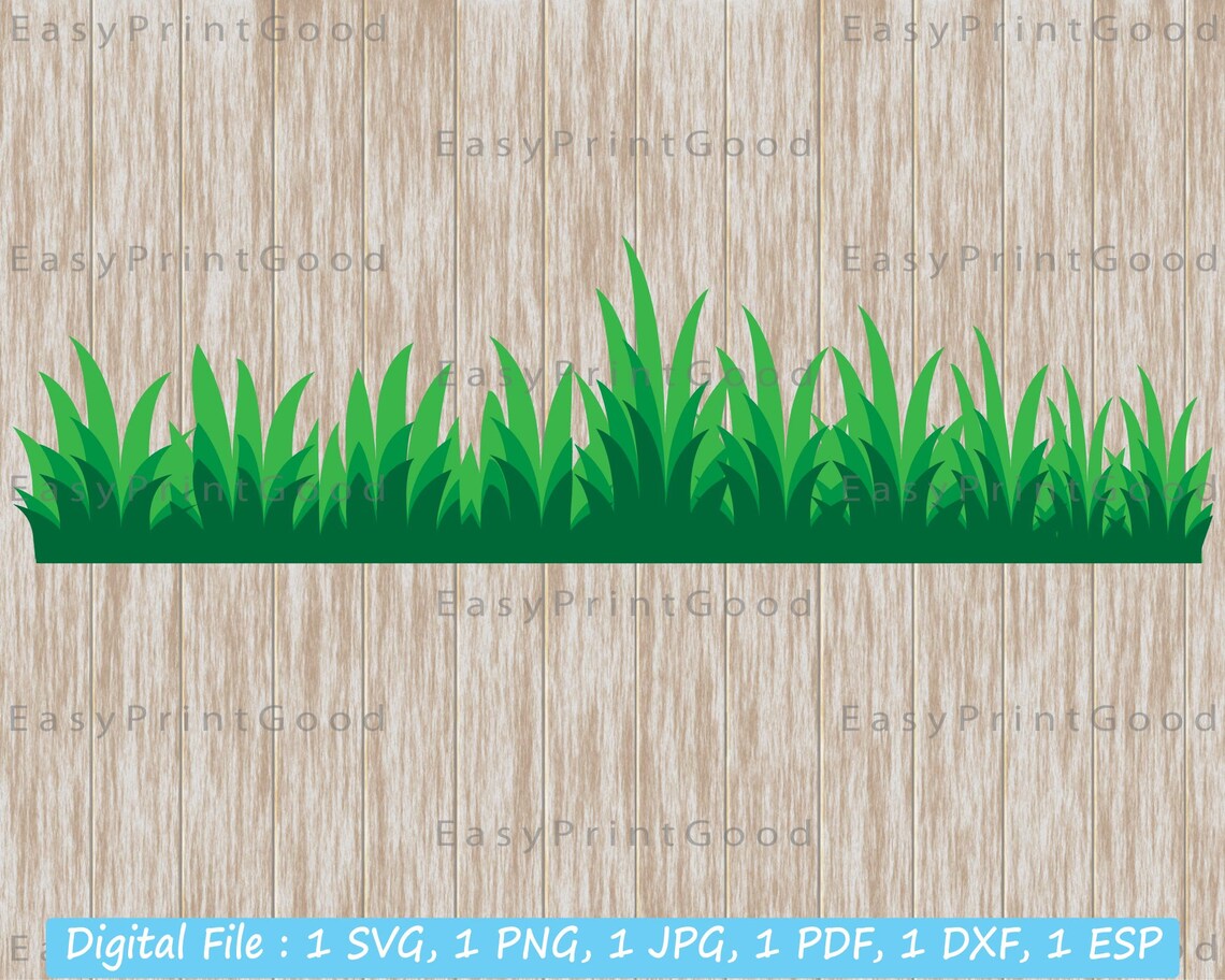 Grass Svg Green Grass Svg Green Grass Clipart Wild Grass | Etsy