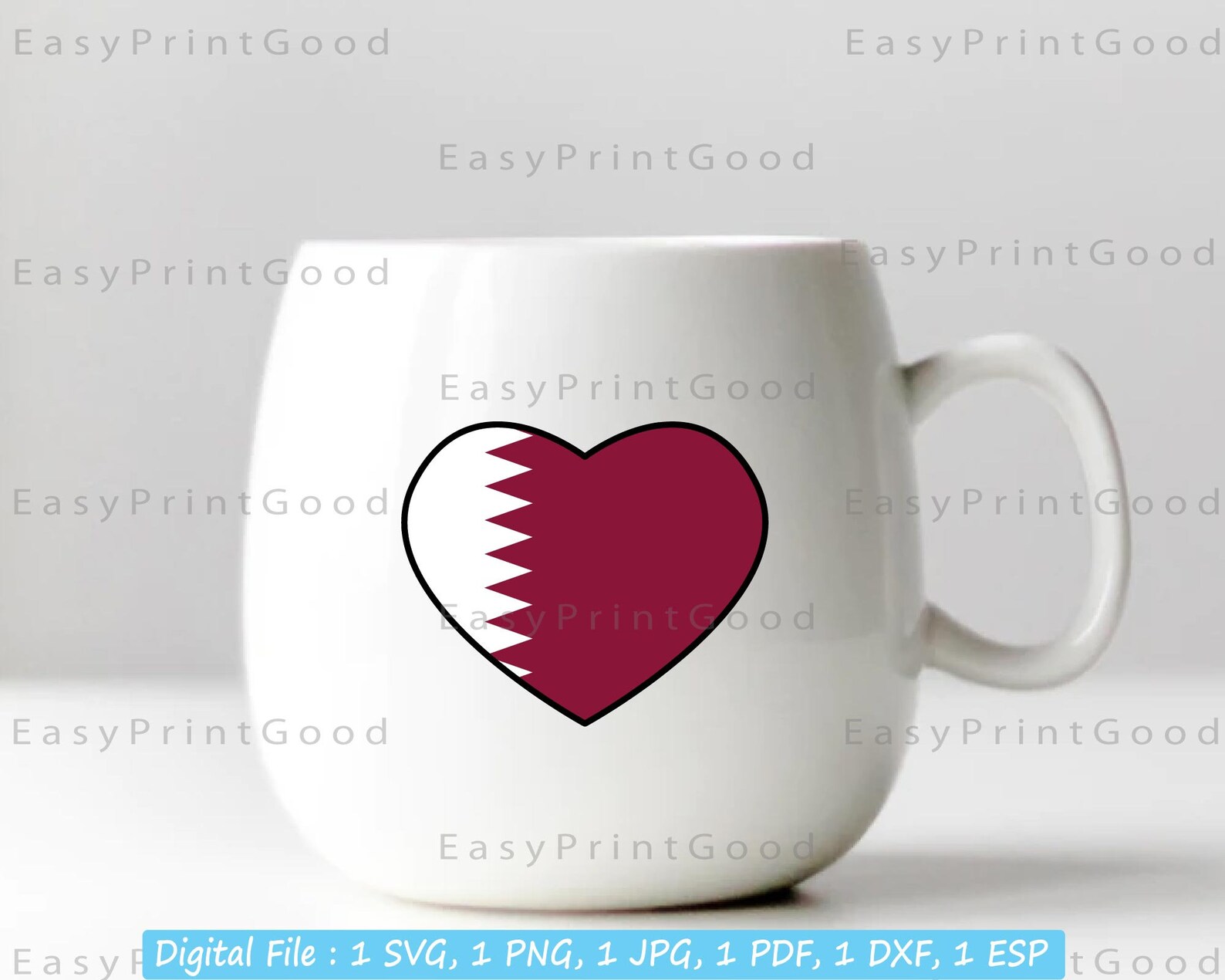 Qatar Flag Svg Bundle Qatar Name Qatar National Nation - Etsy