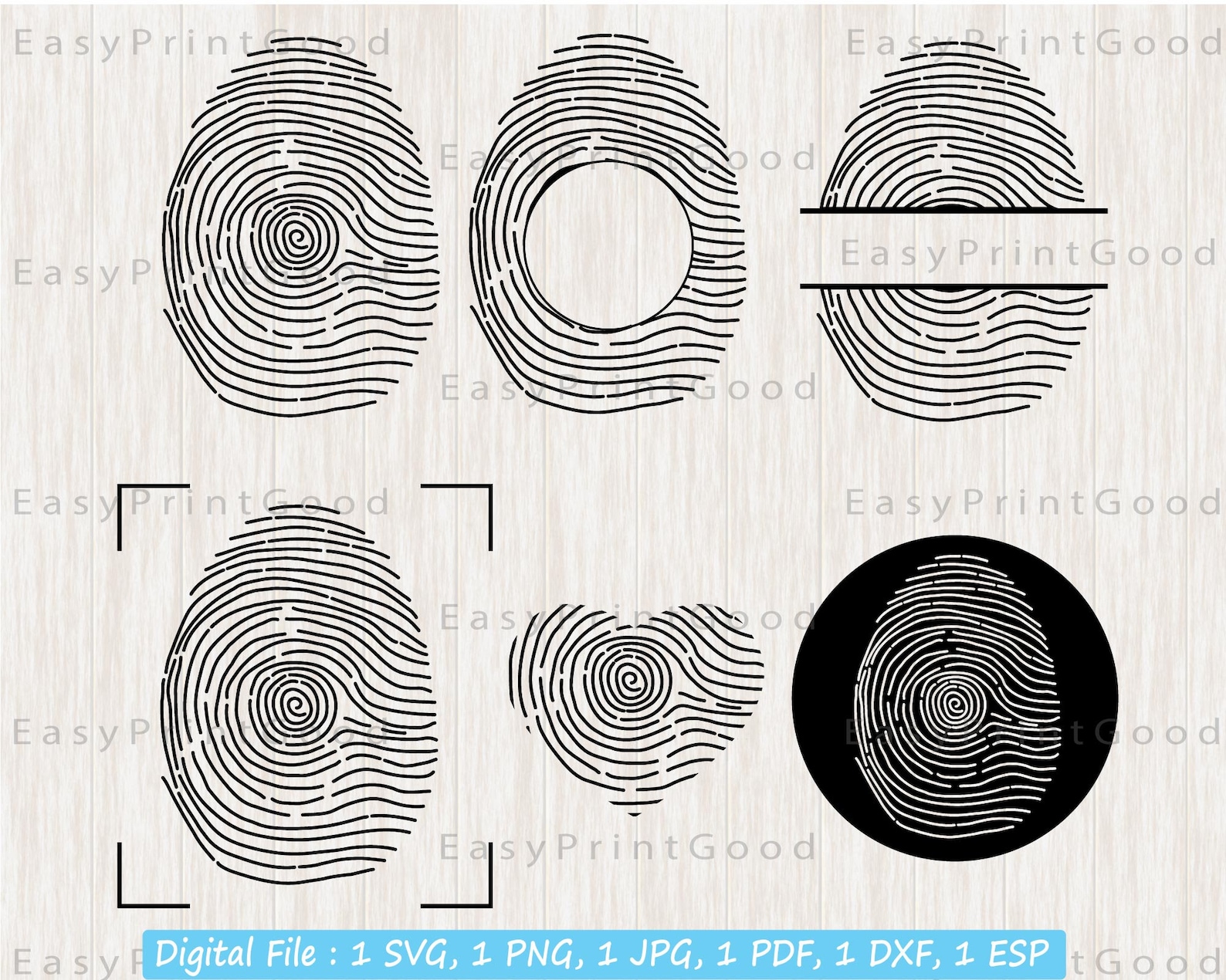 Fingerprint Svg Finger Print Svg Thumbprint Svg Heart - Etsy