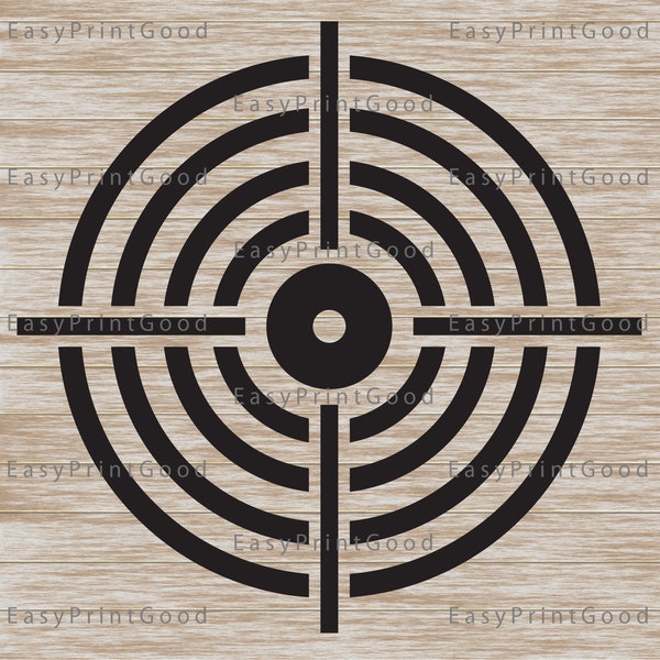 Shooting Target Dxf - Etsy