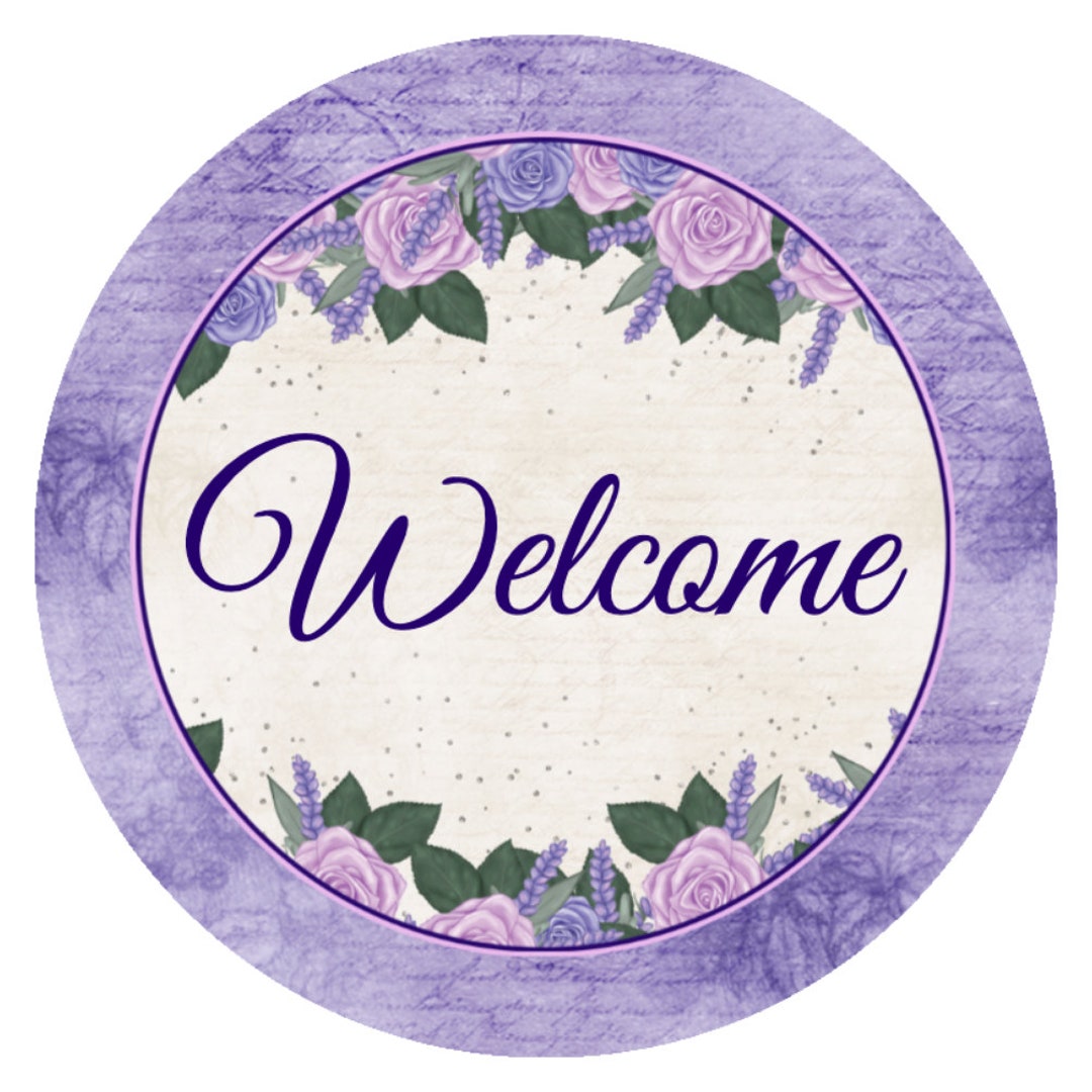 Wreath Sign, Welcome Sign, Spring Summer Sign, Floral Sign, - Etsy