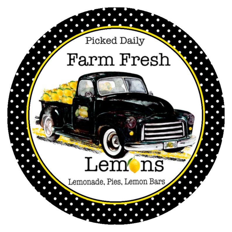 Wreath Sign Farm Fresh Lemons Sign Spring Summer Sign Lemon - Etsy