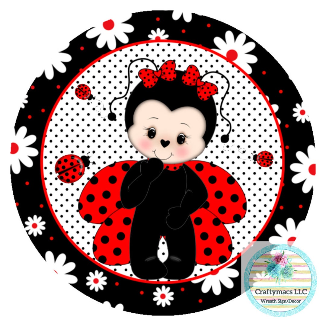 Wreath Sign Ladybug Sign Spring Summer Sign Home Decor - Etsy