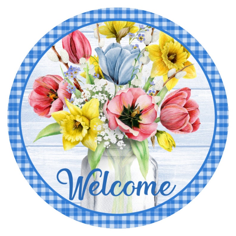 Wreath Sign Welcome Sign Spring Sign Summer Sign - Etsy