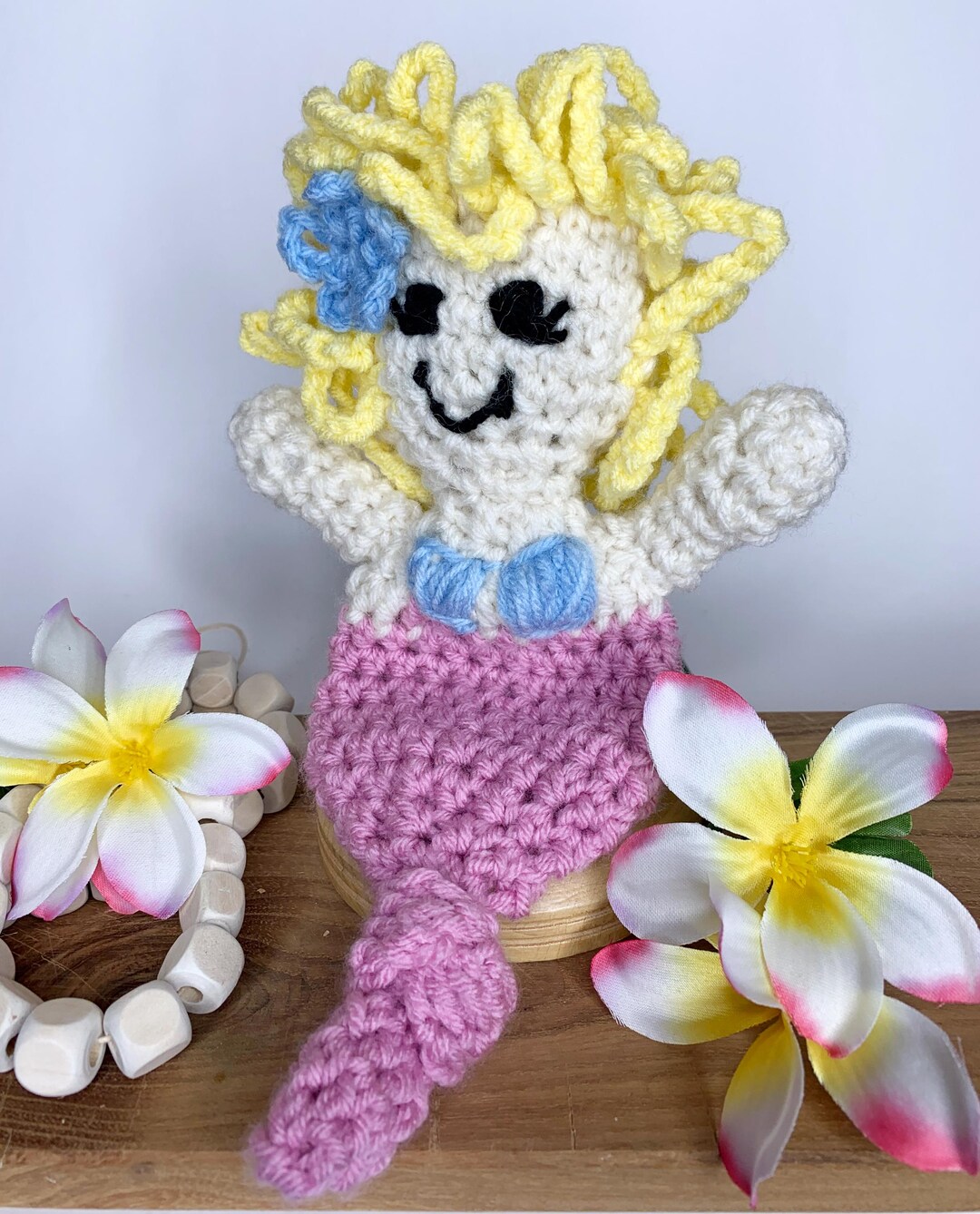 Mermaid Lovey - Stuffy Doll - Baby Mermaid Toy - Baby Stuffy - Crochet ...