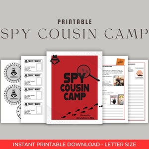 Spy Cousin Camp Kit – Digital PDF Activity Guide for Grandkids ...