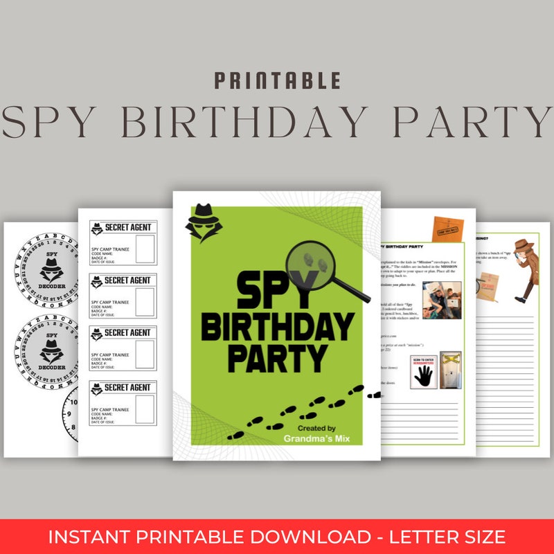 Spy Theme - Etsy