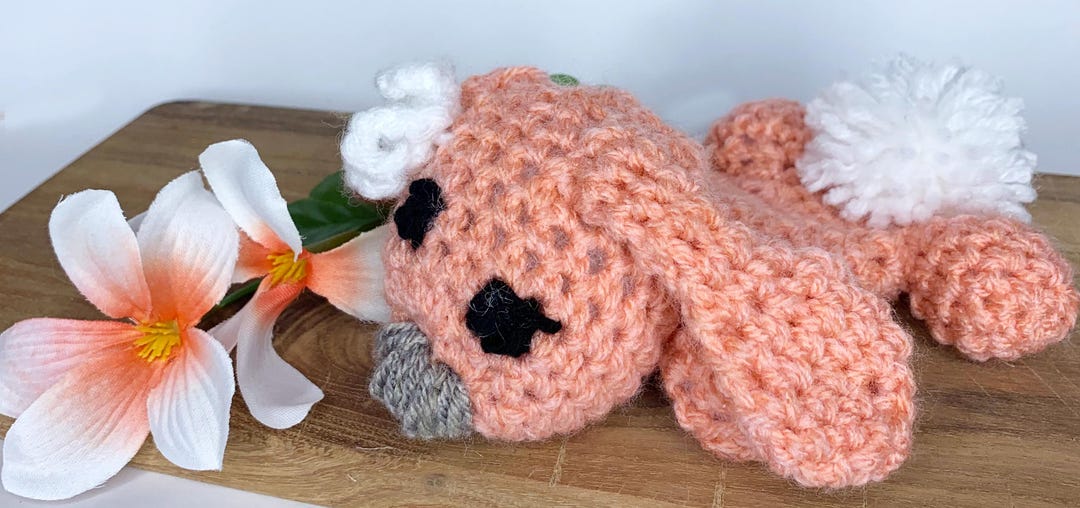 Bunny Lovey - Stuffy Animal - Baby Bunny Toy - Baby Stuffy - Crochet ...