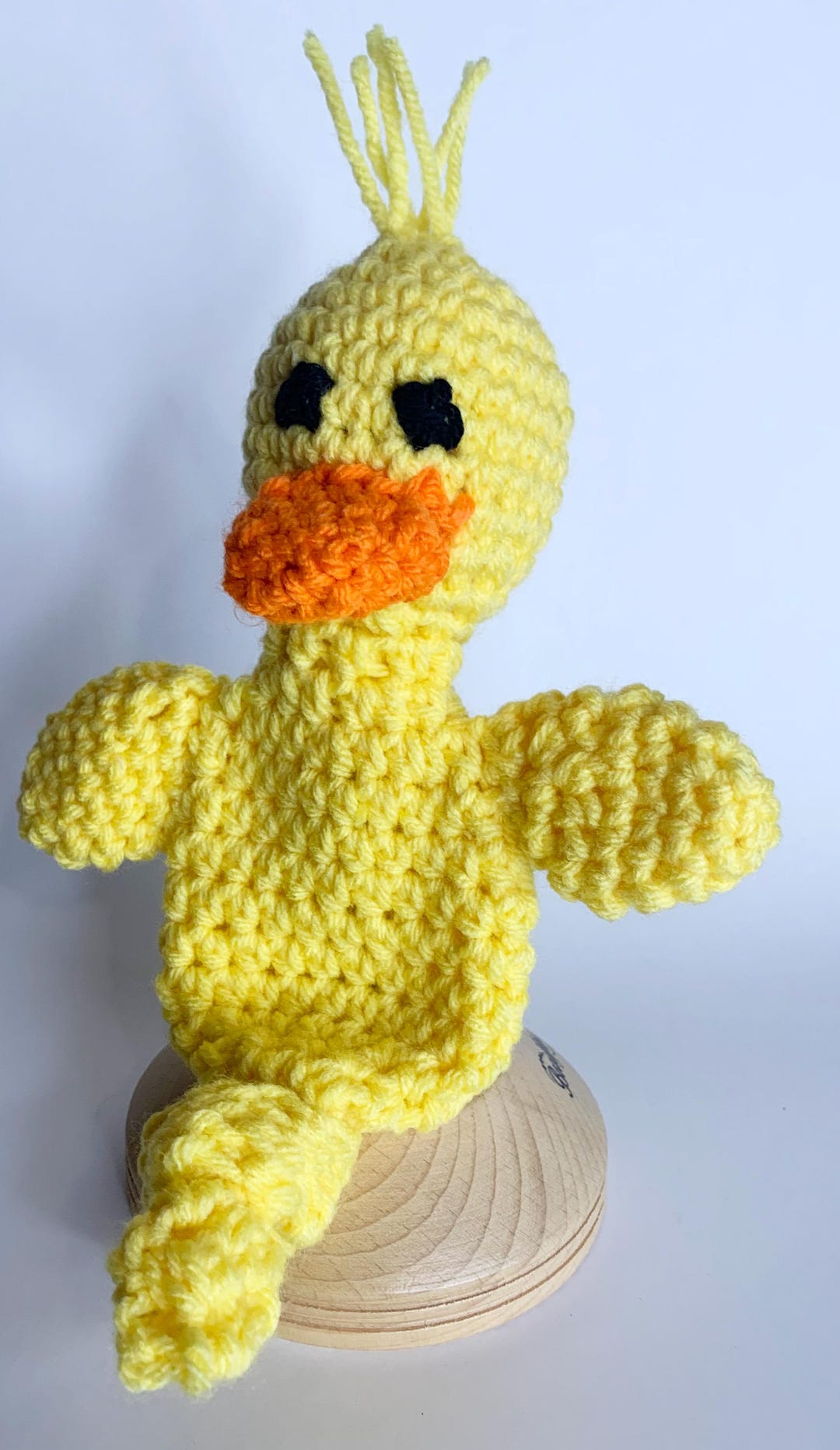Duck Lovey Stuffy Animal Baby Duck Toy Baby Stuffy Crochet Duck ...