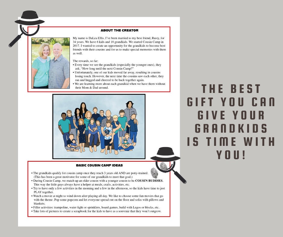 Cousin Camp Spy Edition Simple Fun Plans for Grandkids Summertime Fun ...