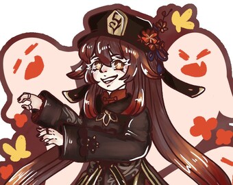 Hu Tao Genshin Sticker - Etsy