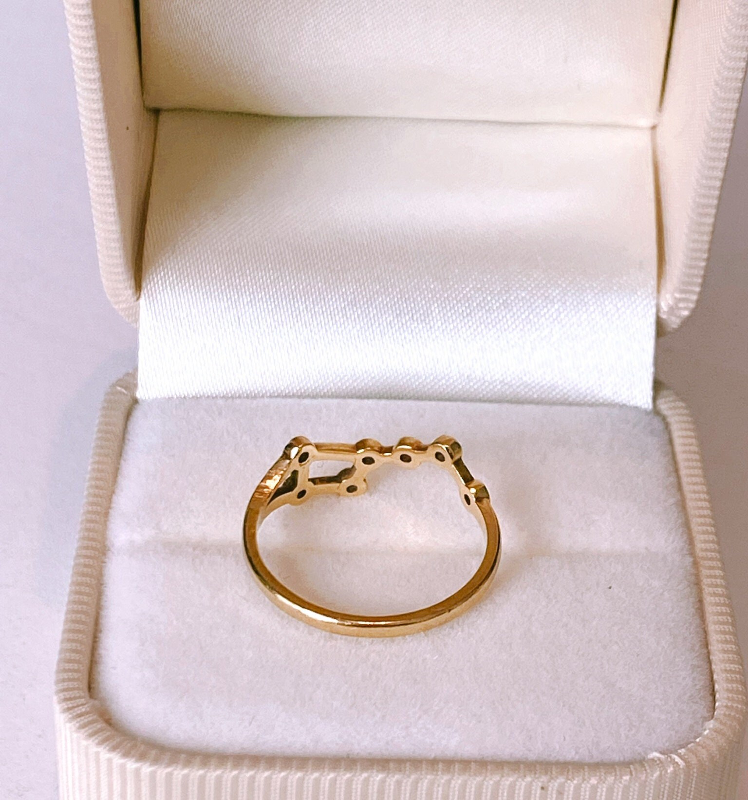 Zodiac Constellation Gold Ring. White Brillinat Cut Diamond - Etsy