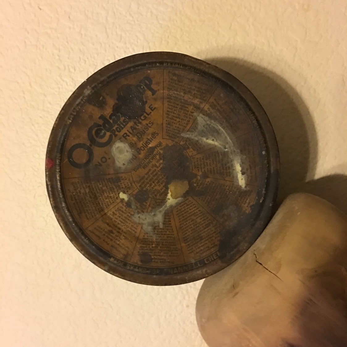 Antique 1920s O'cedar Mop Covered Tin - Etsy