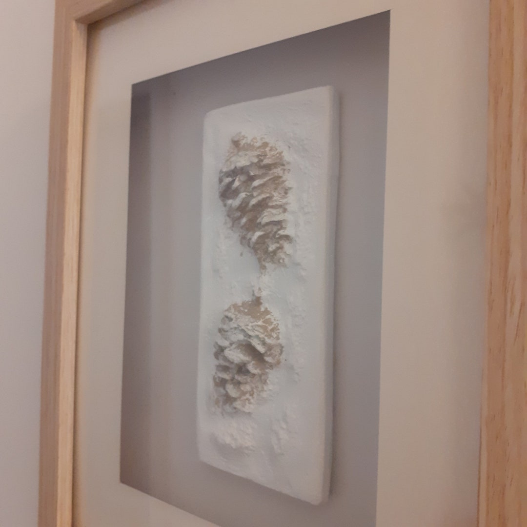 Botanical Bas-relief Plaster Relief Botanical Cast Modern - Etsy