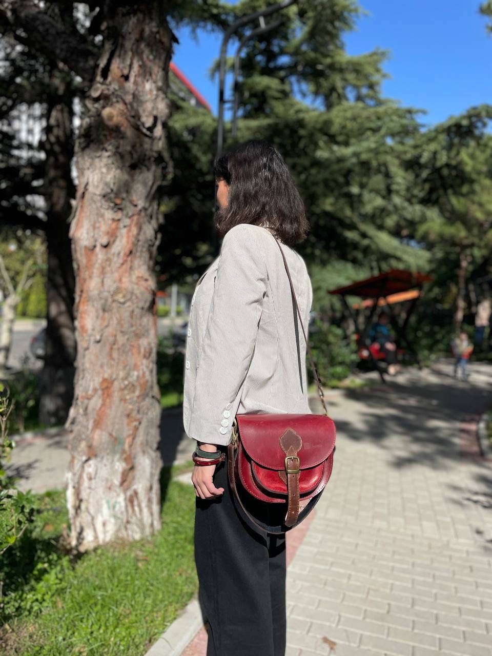 Handmade Leather Crossbody Bag, Leather Bag, Woman Leather Bag, Elegant ...