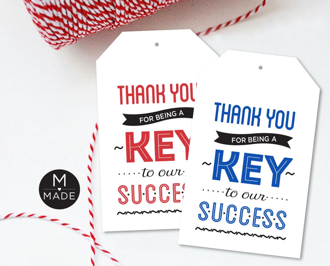 Key to Our Success Tags Employee Appreciation Team Thank You Staff ...