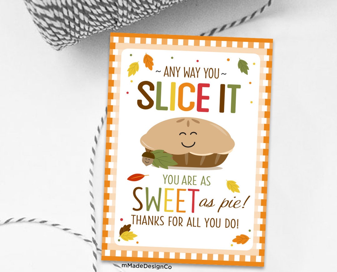 Fall Appreciation Tags Sweet as Pie Employee Appreciation Staff ...