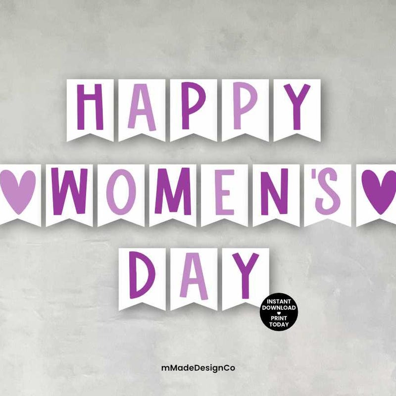 International Women's Day Banner - Etsy