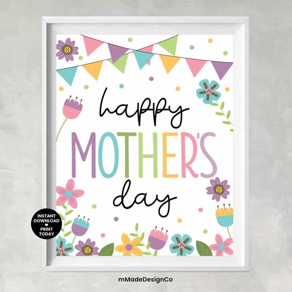 Happy Mothers Day Sign - Etsy