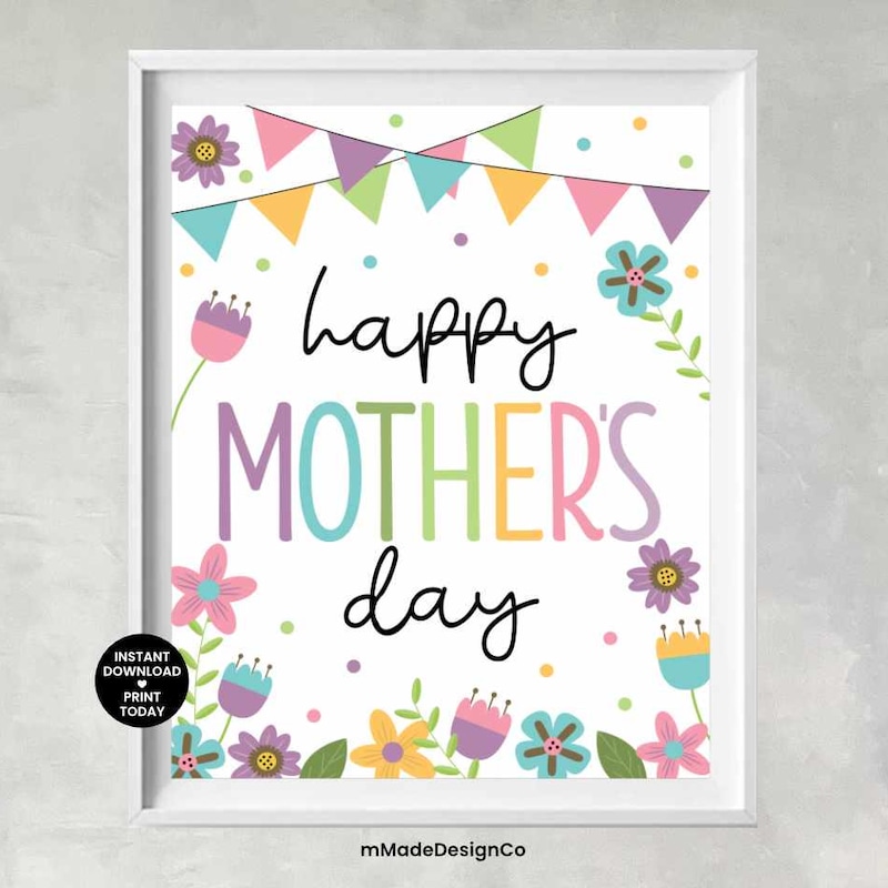 Happy Mothers Day Sign - Etsy