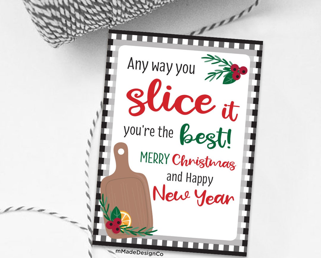 Cutting Board Gift Tag Christmas Charcuterie Cheese Board Holiday Team ...