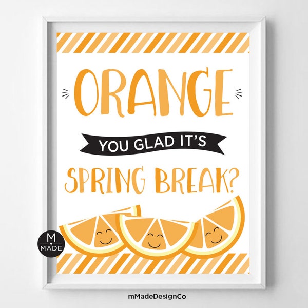 Spring Break Sign - Etsy