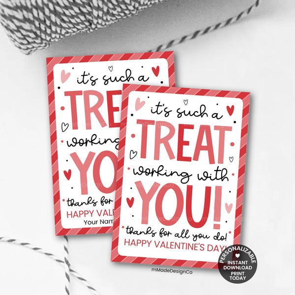 Valentines for Coworkers Cards - Etsy