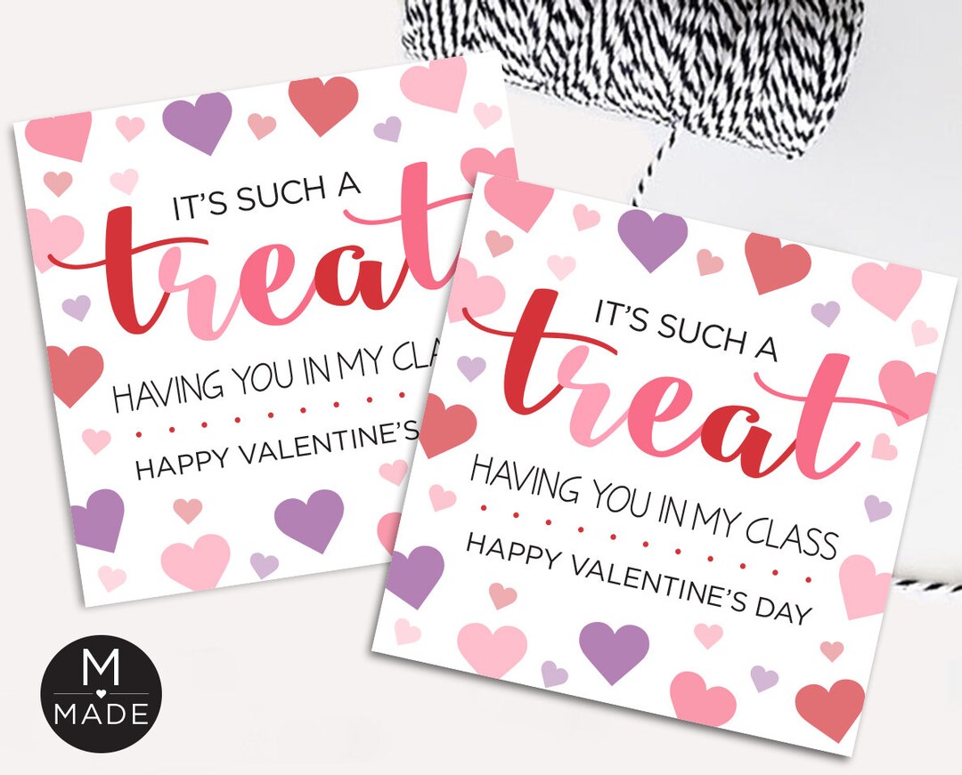 Student Valentines, Such A Treat Having You in My Class Valentine's Day ...