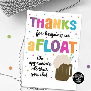 Thanks for Keeping Us Float - Etsy