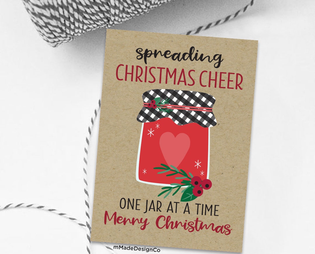 Personalizable Christmas Jam Tags Neighbor Coworker Teacher Christmas ...