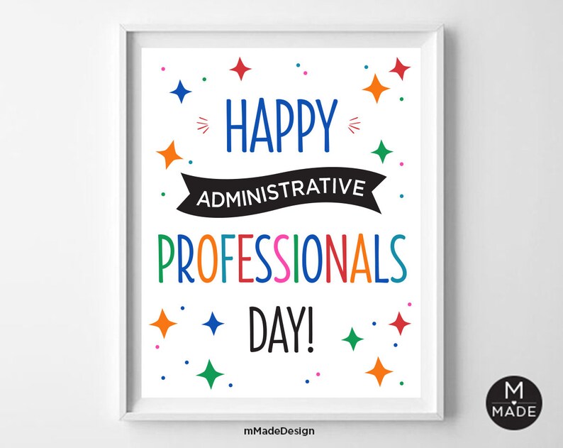 Happy Administrative Professionals Day Sign Employee - Etsy