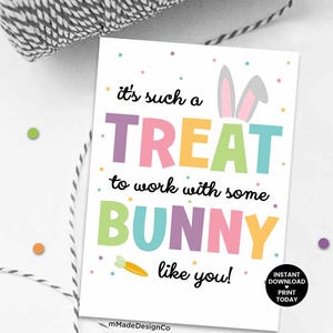 Coworker Easter Gift Tags Employee Appreciation Workplace Easter Treat ...