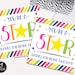 You're A Star Tags Employee Appreciation Gift Burst Candy Tags Teacher ...