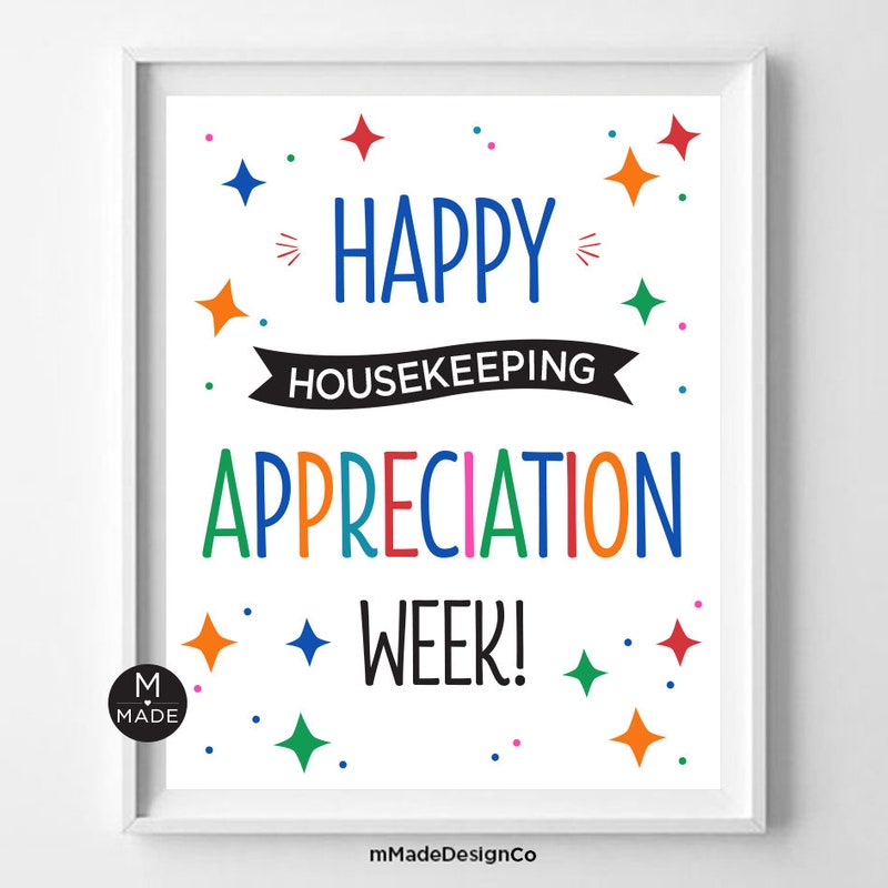 Housekeeping Week Signs - Etsy