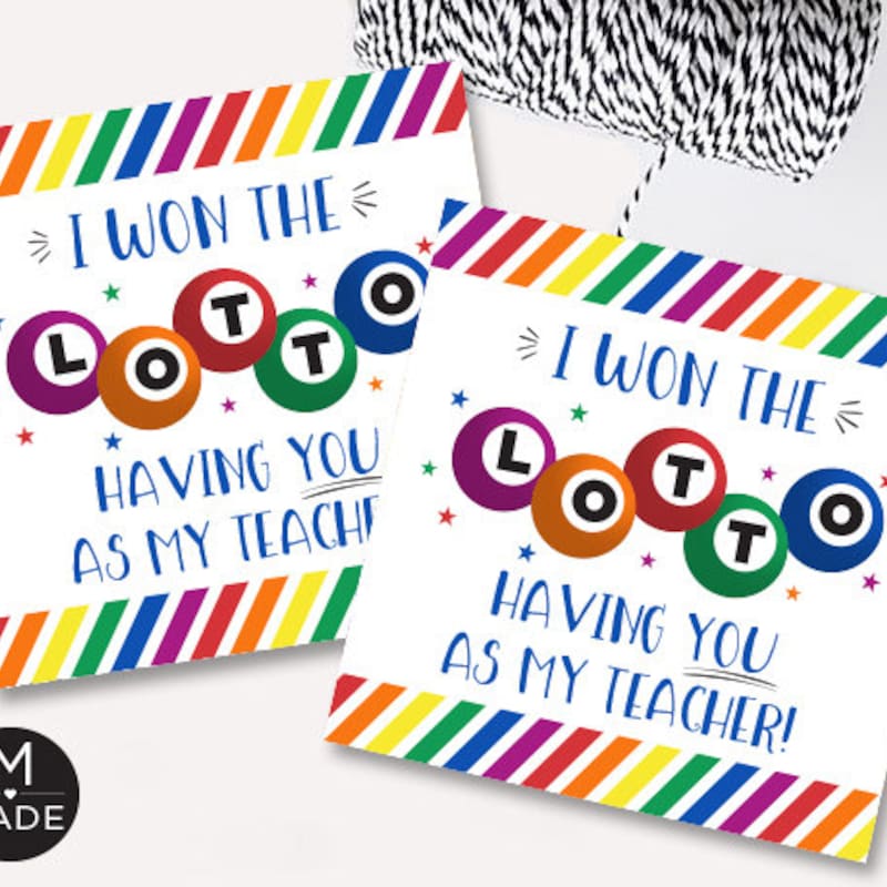 Teacher Appreciation Lottery - Etsy