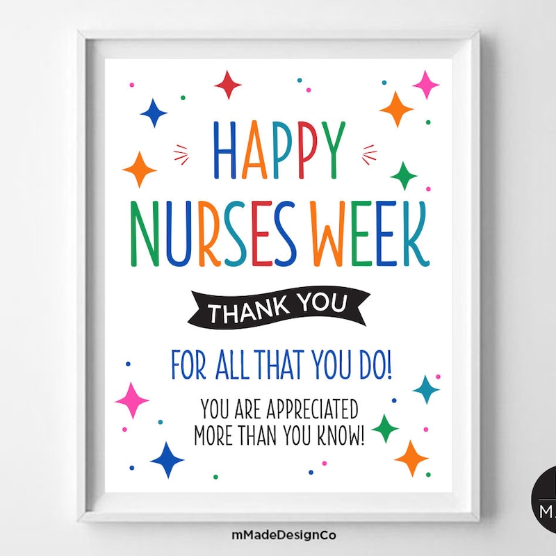 Nurses Week Flyers - Etsy