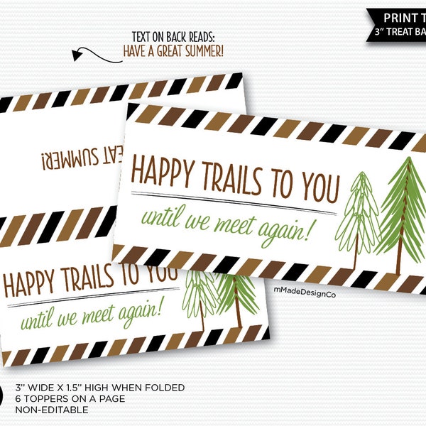 Happy Trails to You - Etsy