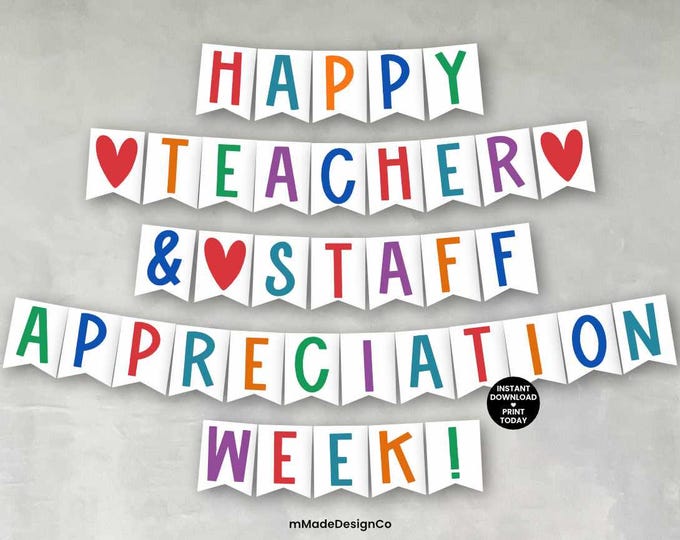 Ready to Ship -thank You, to Our Amazing Teachers, Appreciation Banner ...